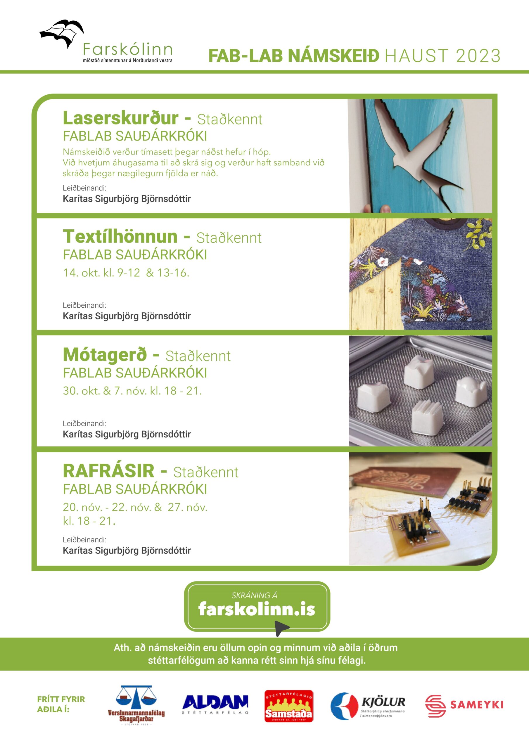 Námskeið í haust - Aldan